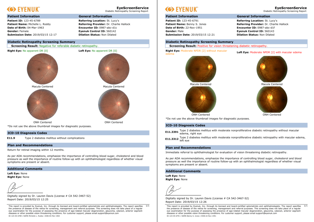 EyeScreen - Eyenuk, Inc. ~ Artificial Intelligence Eye Screening